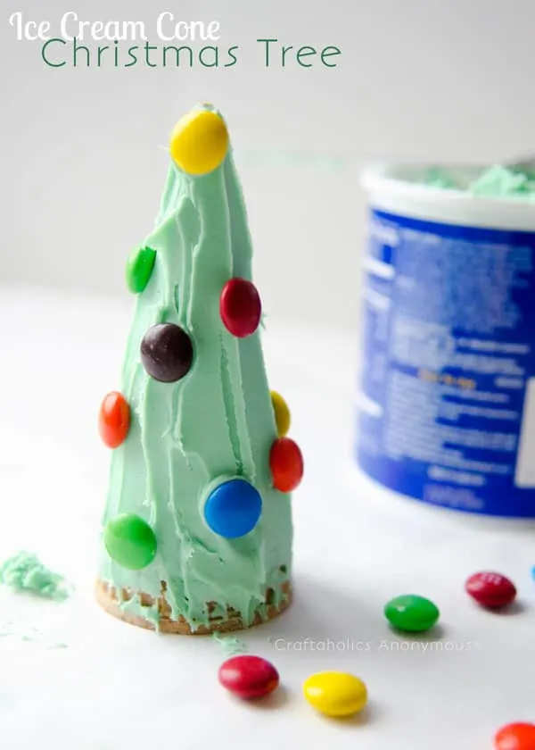 ICE CREAM CONE CHRISTMAS TREE