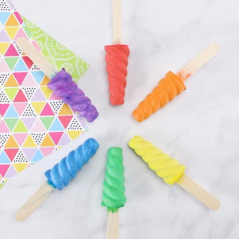 DIY Sidewalk Chalk Popsicles