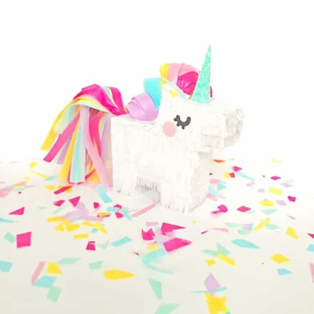 DIY MINI UNICORN PINATA WITH FREE PRINTABLE TEMPLATE