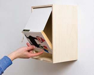 A GREAT DESIGN IDEA FOR TURNING BOOKS INTO BOXES