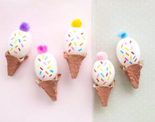 MAKE CUTE EASTER EGG ICE CREAM CONES