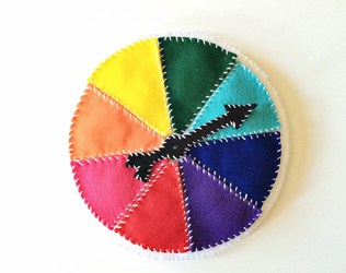 DIY FELT COLOR WHEEL