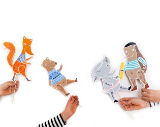 FREE PRINTABLE PAPER ANIMAL PUPPETS