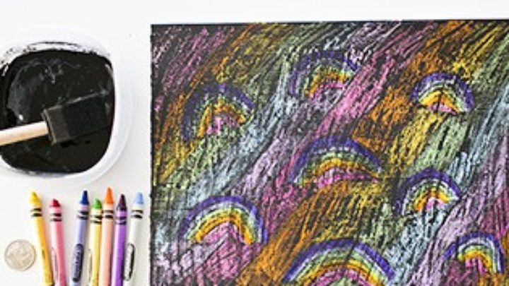 Scratch Art Flowers Easy