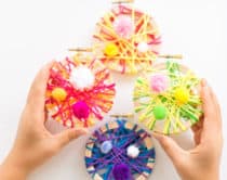 KID-MADE DIY STRING ART FLOWER CARDS