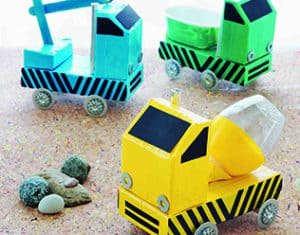DIY CUSTOM CONSTRUCTION VEHICLE CRAFT