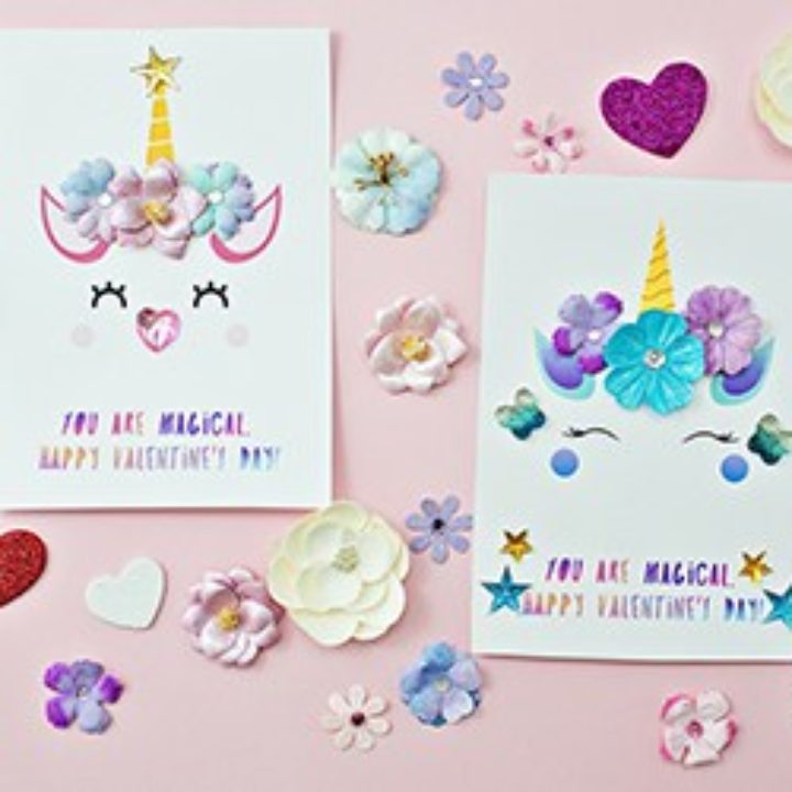 Unicorn Valentine Card Valentine Unicorn Cards ASL Teaching