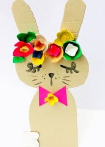 RECYCLED BUNNY CARDBOARD CRAFT - hello, Wonderful