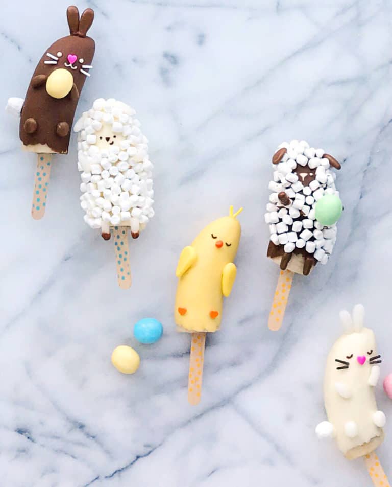 EASTER FROZEN BANANA ANIMAL TREATS - hello, Wonderful