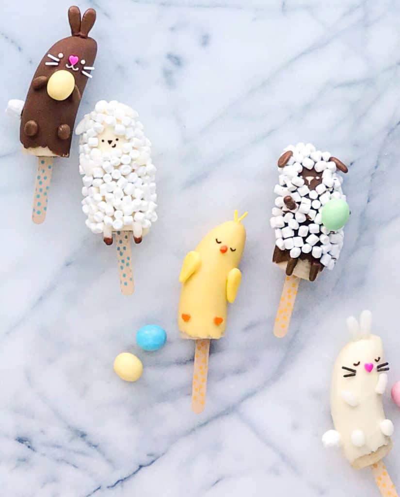 EASTER FROZEN BANANA ANIMAL TREATS - hello, Wonderful