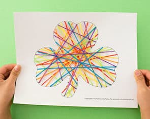 RAINBOW SHAMROCK STRING ART - hello, Wonderful