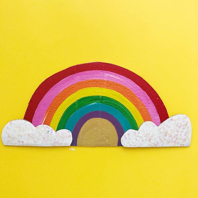 RECYCLED CARDBOARD RAINBOW PENCIL CADDY - hello, Wonderful