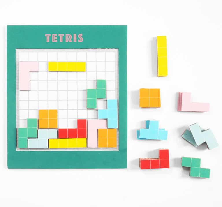 CARDBOARD DIY TETRIS GAME - hello, Wonderful