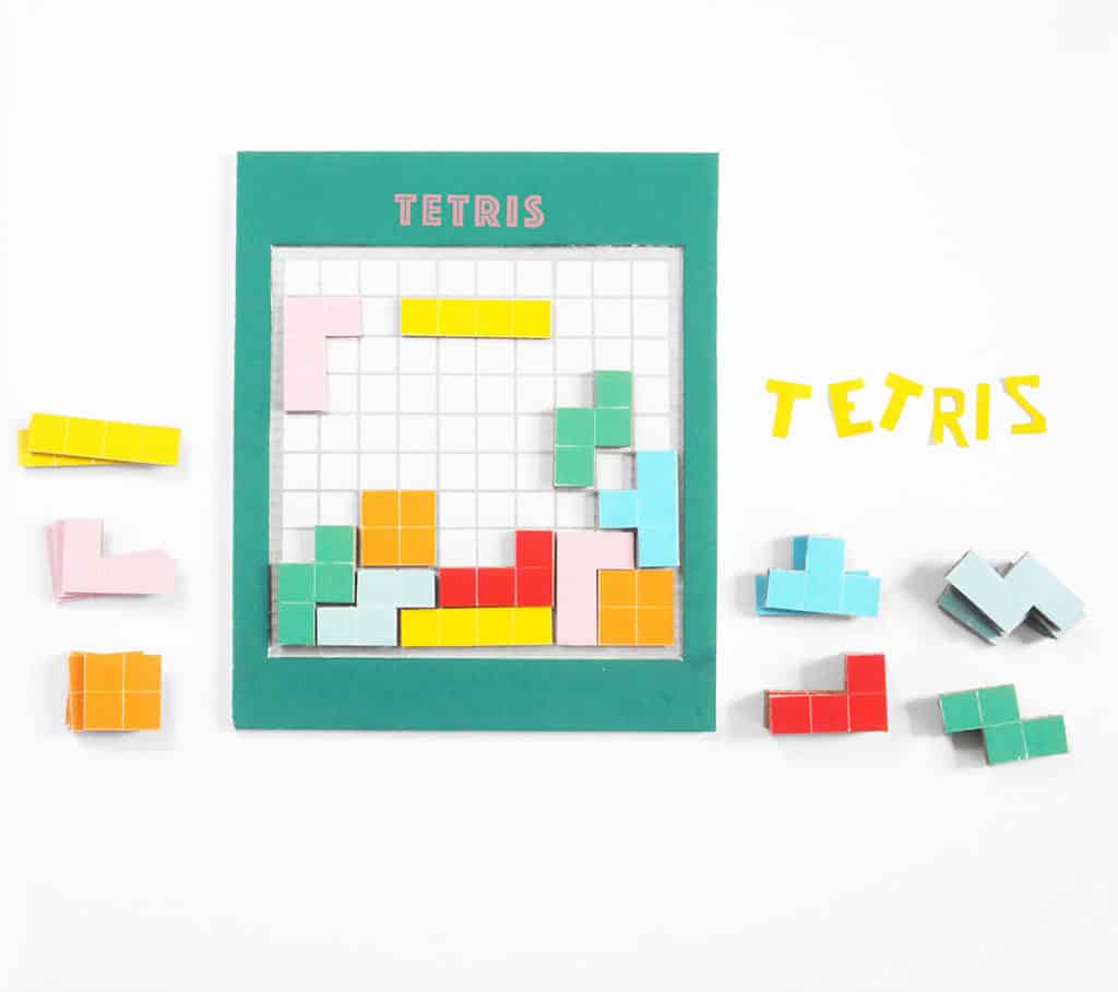CARDBOARD DIY TETRIS GAME - hello, Wonderful