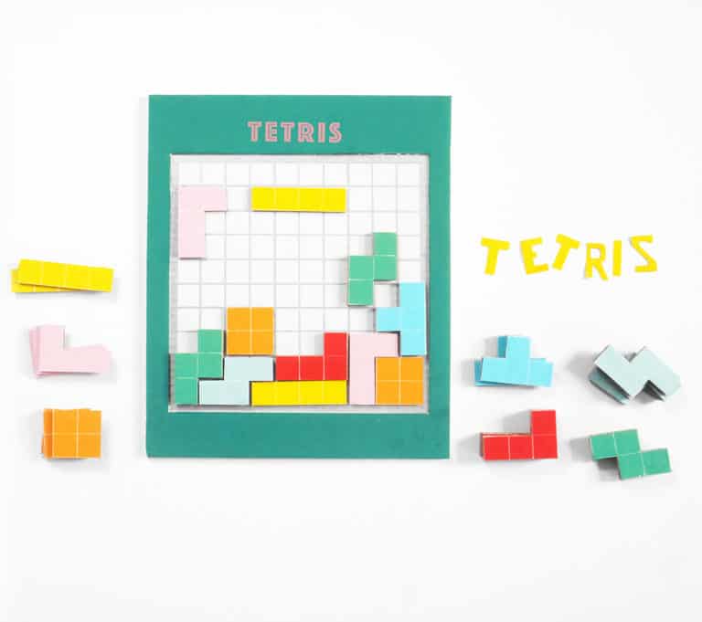 CARDBOARD DIY TETRIS GAME - hello, Wonderful