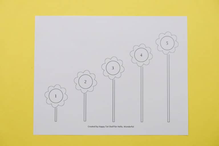 FLOWER LEARNING PRINTABLE - hello, Wonderful