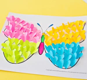 BUTTERFLY PAPER HEART CRAFT - hello, Wonderful