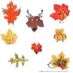 LEAF ANIMAL ART WITH TEMPLATE - Hello Wonderful