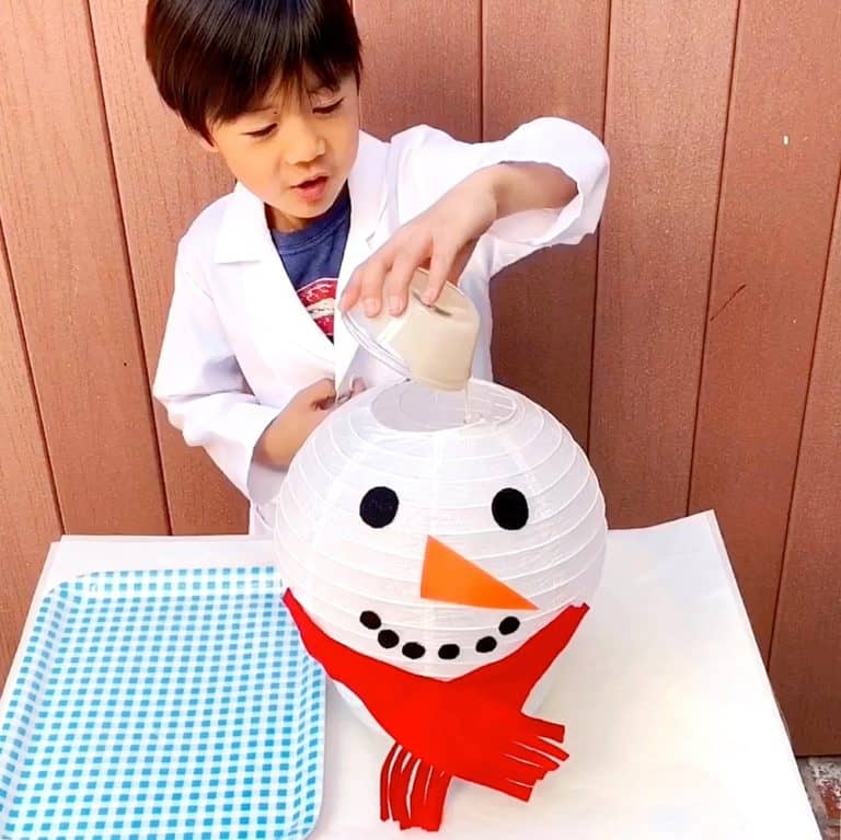 MELTING SNOWMAN ELEPHANT TOOTHPASTE EXPERIMENT - hello, Wonderful