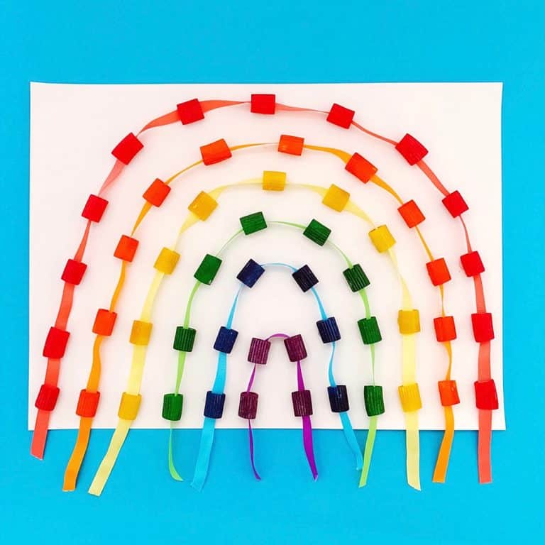 RAINBOW PASTA THREADING ACTIVITY - hello, Wonderful