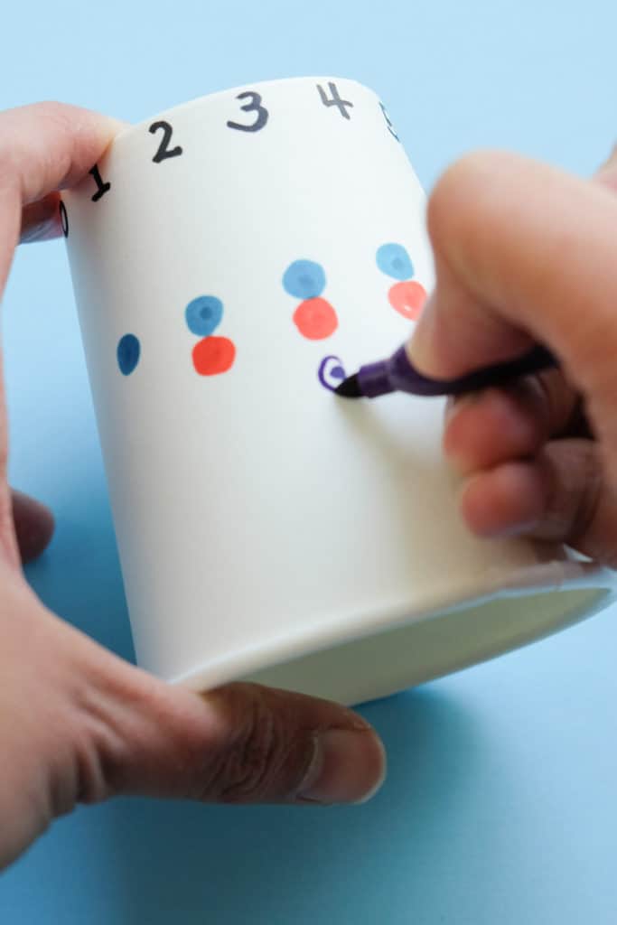 PAPER CUP COUNTING SNOWMAN - hello, Wonderful