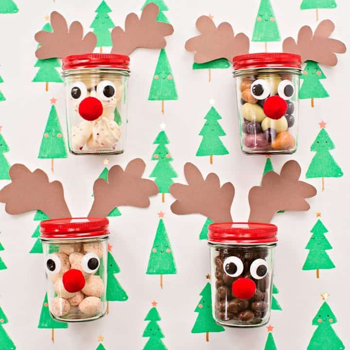 RUDOLPH REINDEER JAR TREATS AND GIFTS - hello, Wonderful