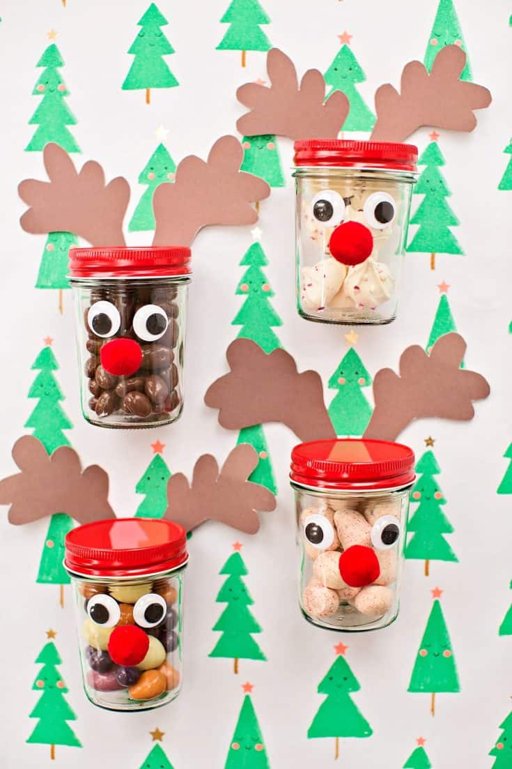 RUDOLPH REINDEER JAR TREATS AND GIFTS - hello, Wonderful