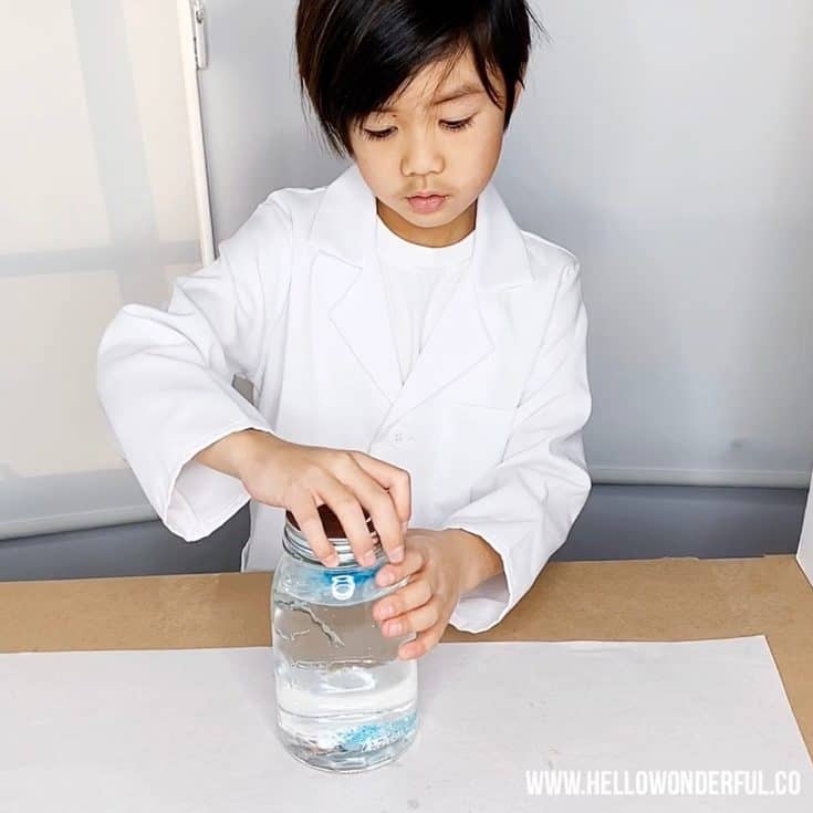 3 WEATHER IN A JAR SCIENCE EXPERIMENTS FOR KIDS - hello, Wonderful