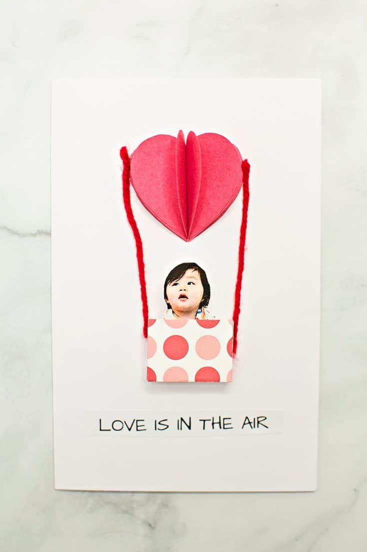 LOVE IS IN THE AIR VALENTINE CARD - hello, Wonderful