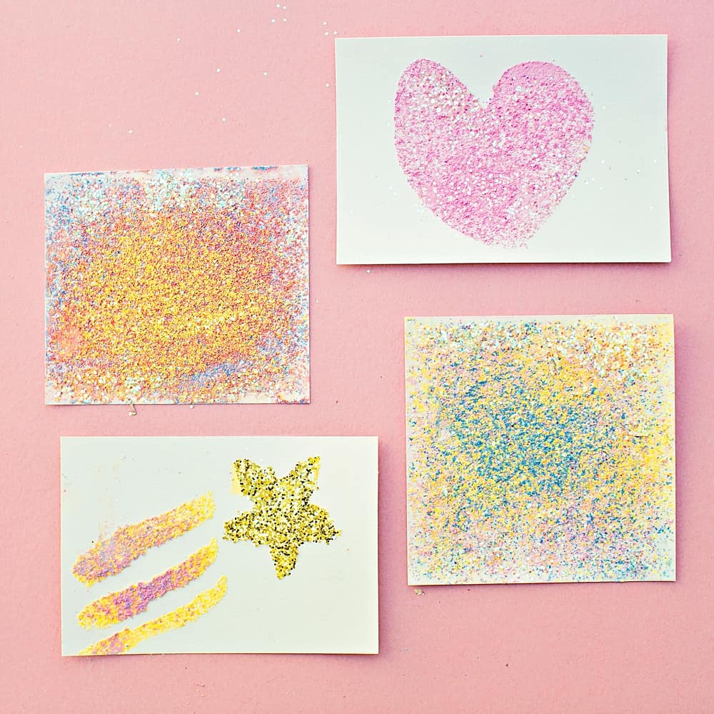 CHALK PAINTING GLITTER ART - hello, Wonderful CHALK PAINTING GLITTER ART - hello, Wonderful