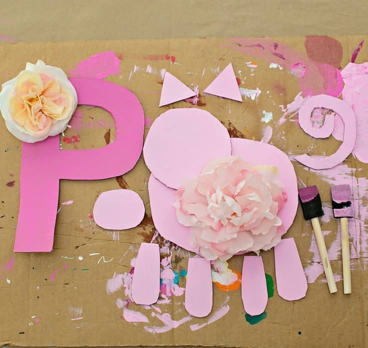 CARDBOARD PIG CRAFT - hello, Wonderful