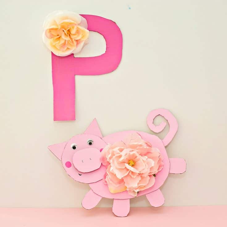 CARDBOARD PIG CRAFT - hello, Wonderful