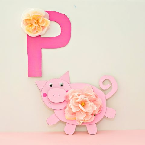 CARDBOARD PIG CRAFT - hello, Wonderful