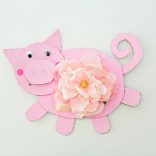 CARDBOARD PIG CRAFT - hello, Wonderful