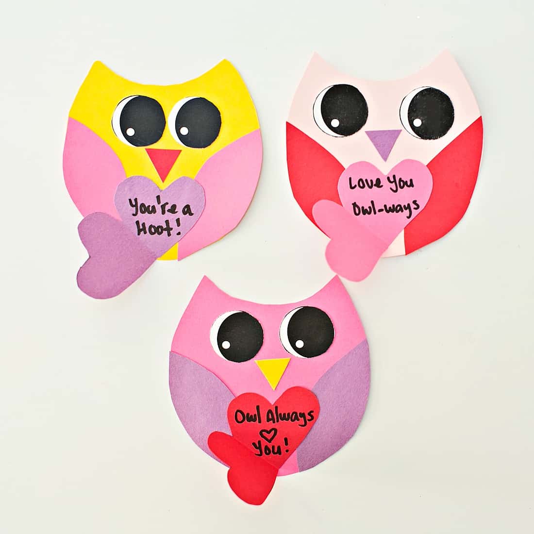 OWL VALENTINE CARD - hello, Wonderful