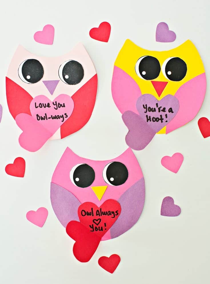 OWL VALENTINE CARD - hello, Wonderful