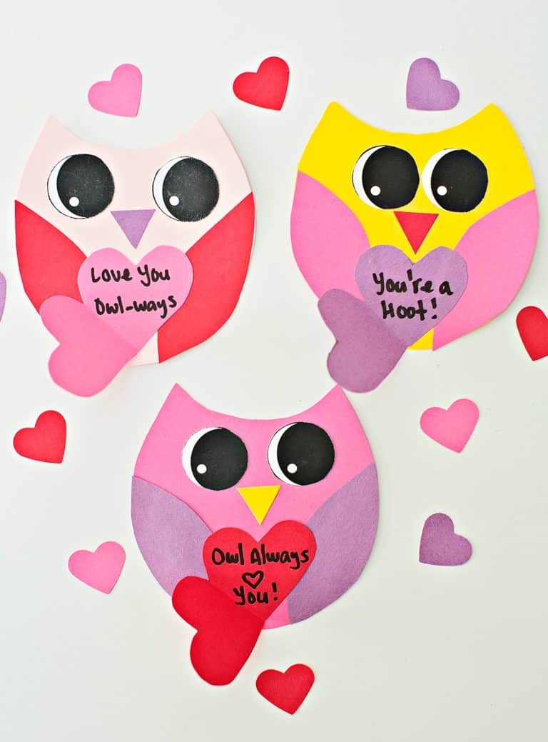 OWL VALENTINE CARD - hello, Wonderful