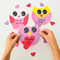 OWL VALENTINE CARD - hello, Wonderful