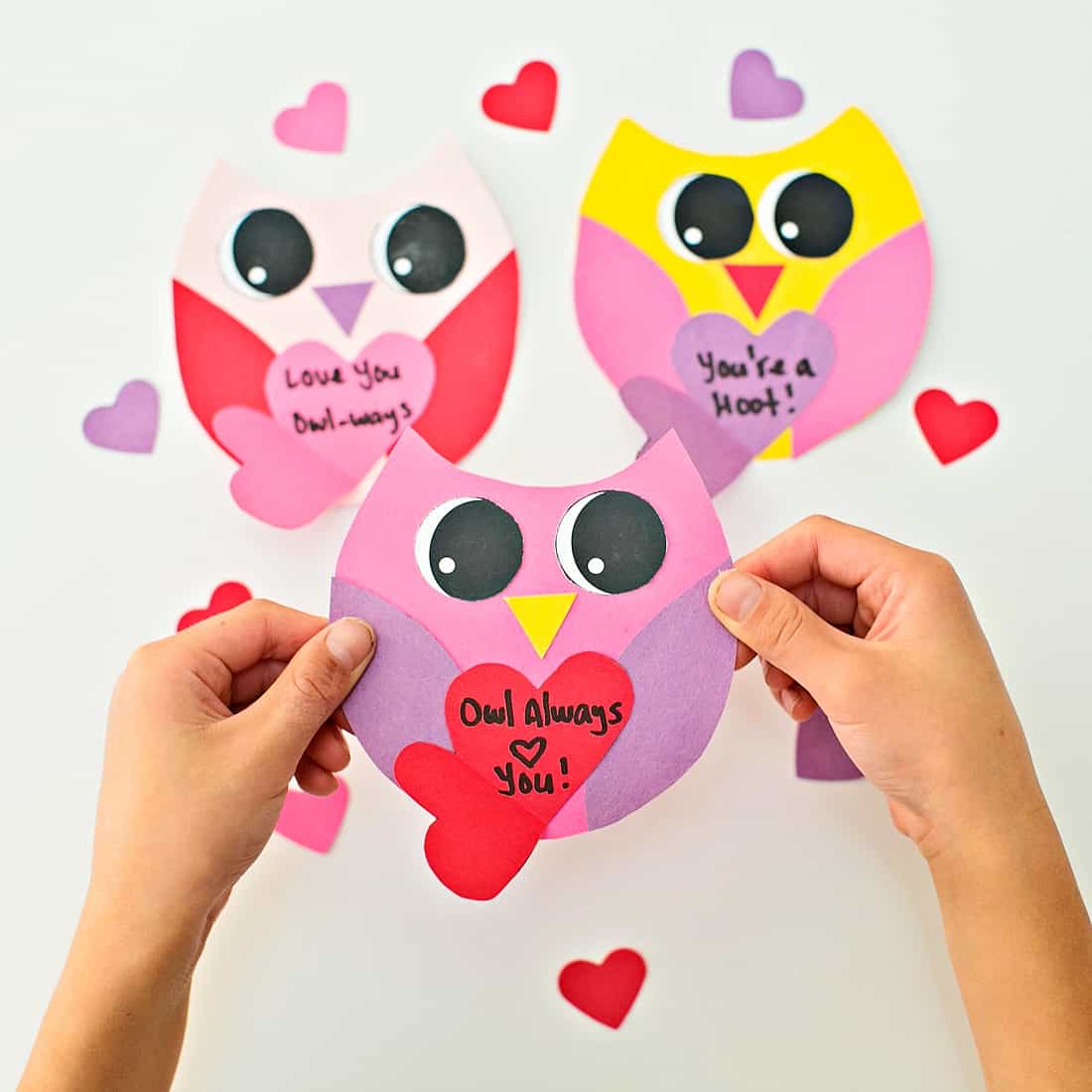 OWL VALENTINE CARD - hello, Wonderful