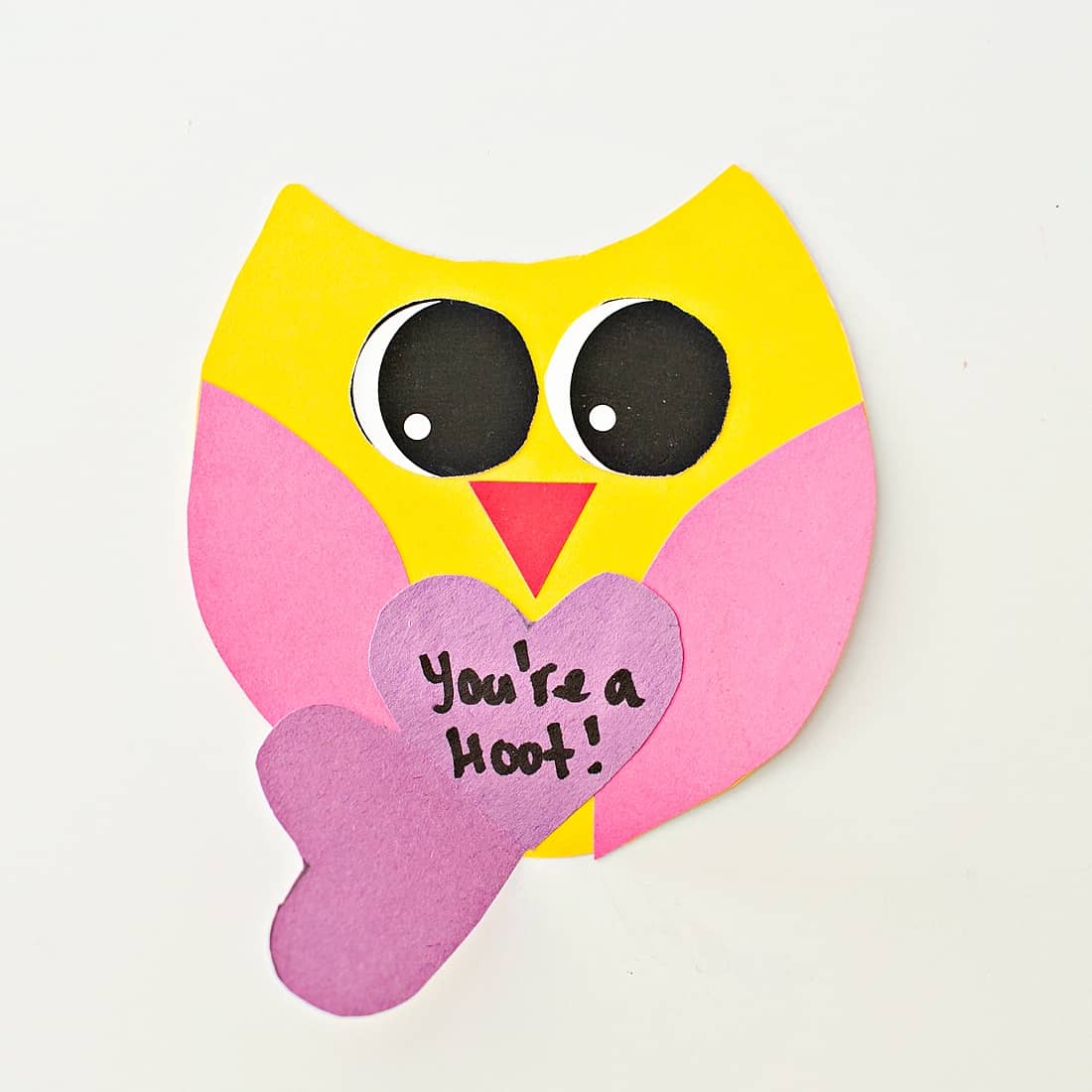 OWL VALENTINE CARD - hello, Wonderful