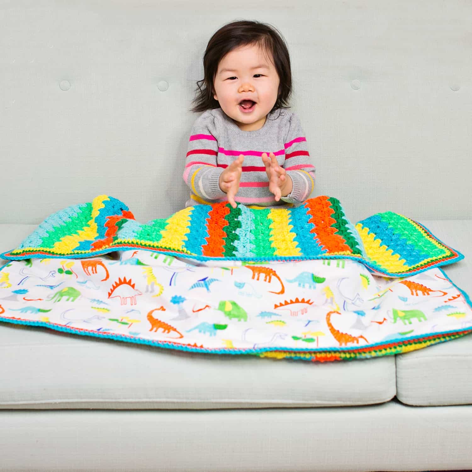 HANDMADE REVERSIBLE CROCHET BLANKETS FOR KIDS - hello, Wonderful