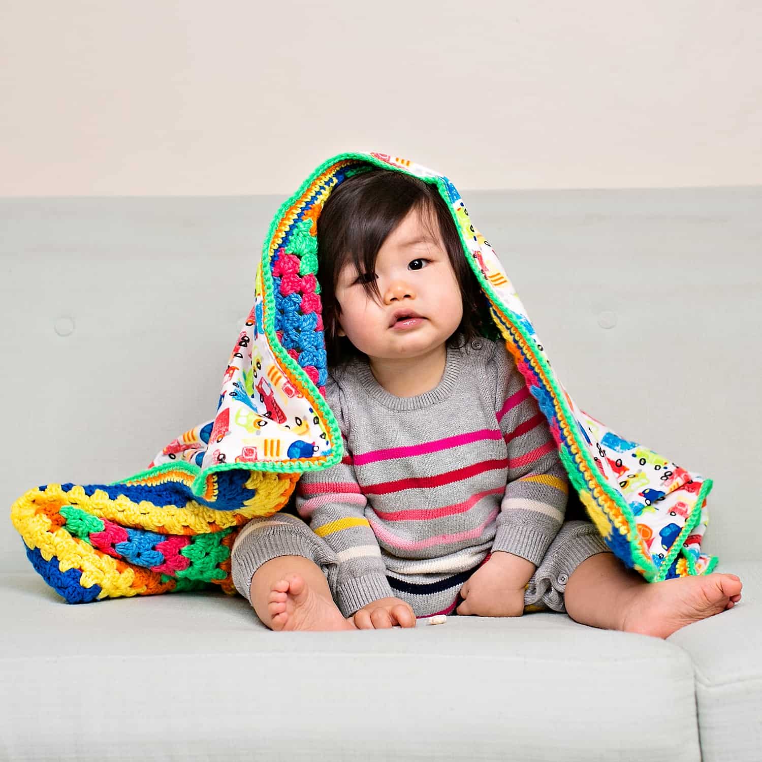 HANDMADE REVERSIBLE CROCHET BLANKETS FOR KIDS - hello, Wonderful