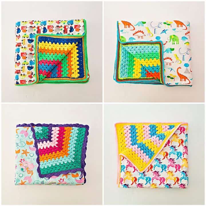 HANDMADE REVERSIBLE CROCHET BLANKETS FOR KIDS - hello, Wonderful