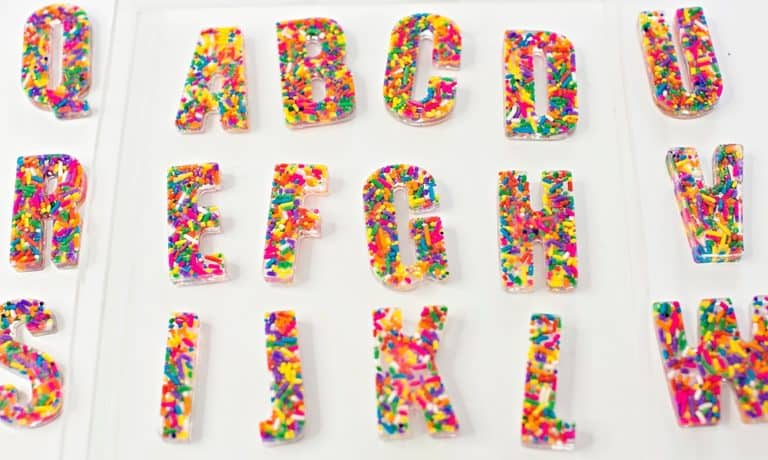 SPRINKLE LETTERS ALPHABET WRITING TRAY - hello, Wonderful