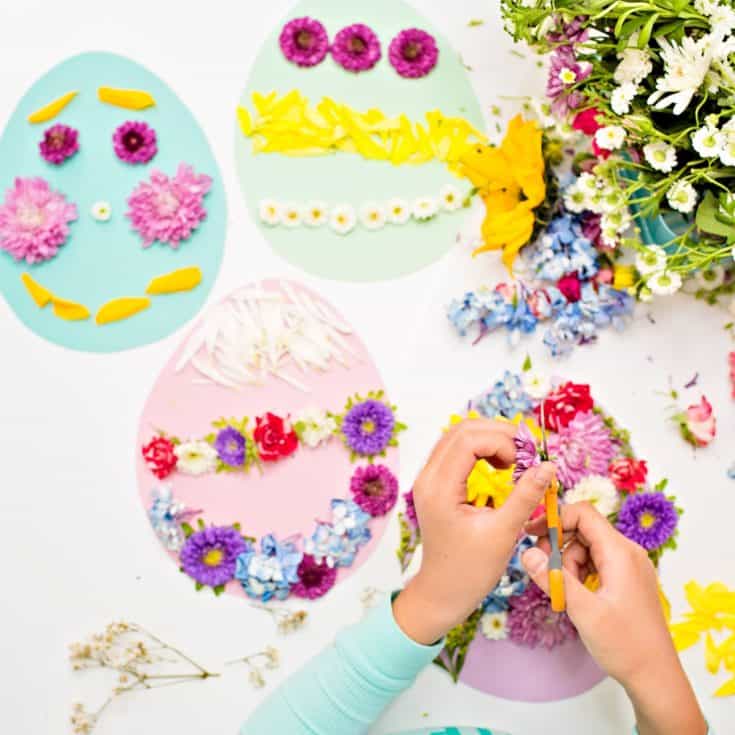EASTER EGG FLOWER ART - hello, Wonderful