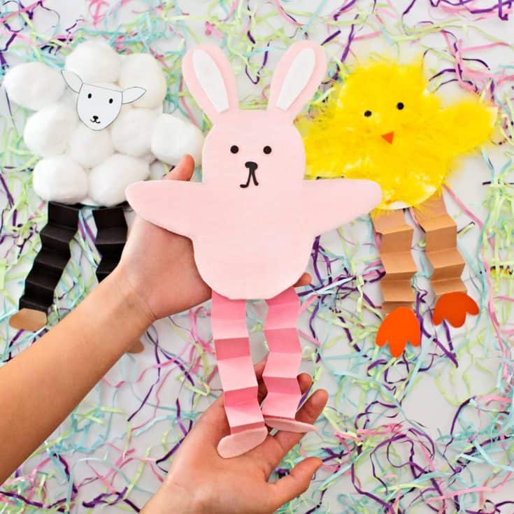 EASTER BUNNY CHICK AND SHEEP CRAFT - hello, Wonderful