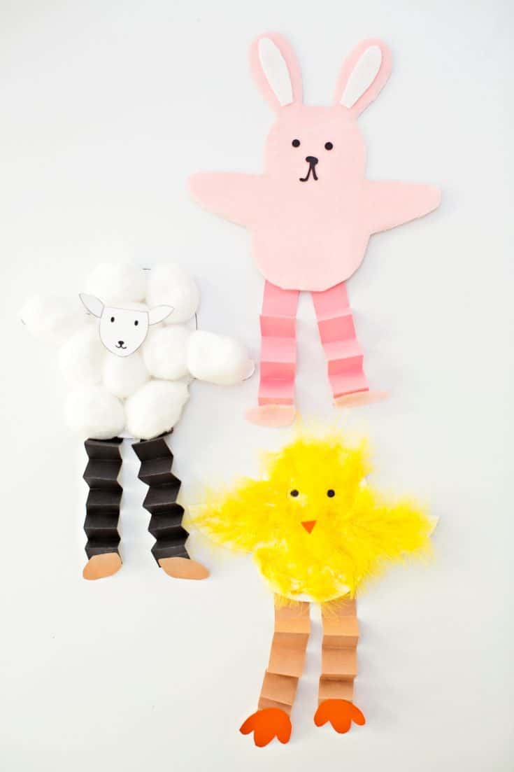 EASTER BUNNY CHICK AND SHEEP CRAFT - hello, Wonderful