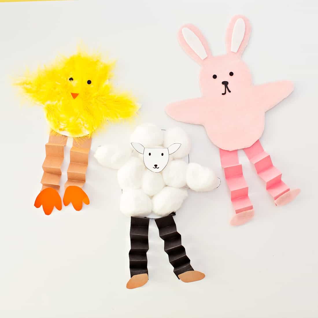 EASTER BUNNY CHICK AND SHEEP CRAFT - hello, Wonderful