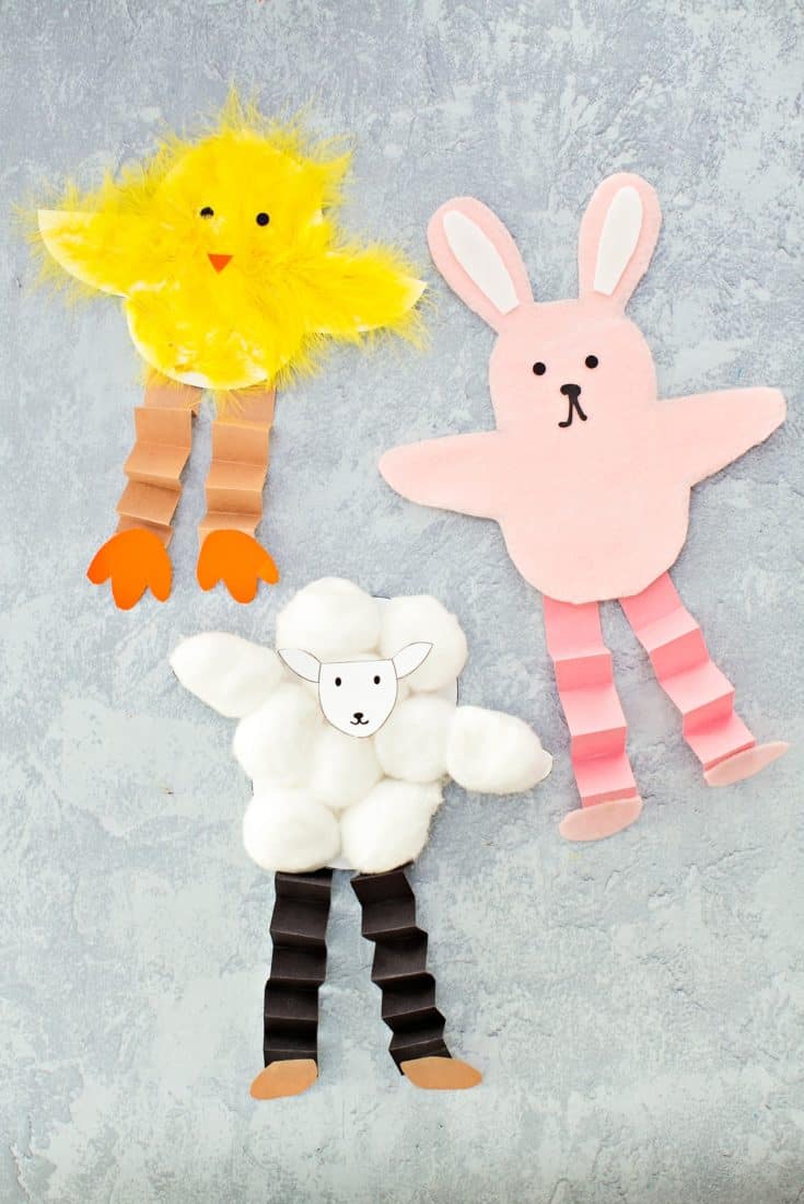 EASTER BUNNY CHICK AND SHEEP CRAFT - hello, Wonderful