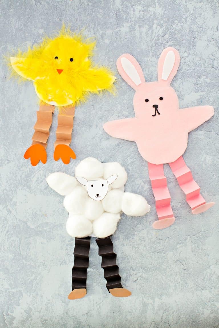 EASTER BUNNY CHICK AND SHEEP CRAFT - hello, Wonderful